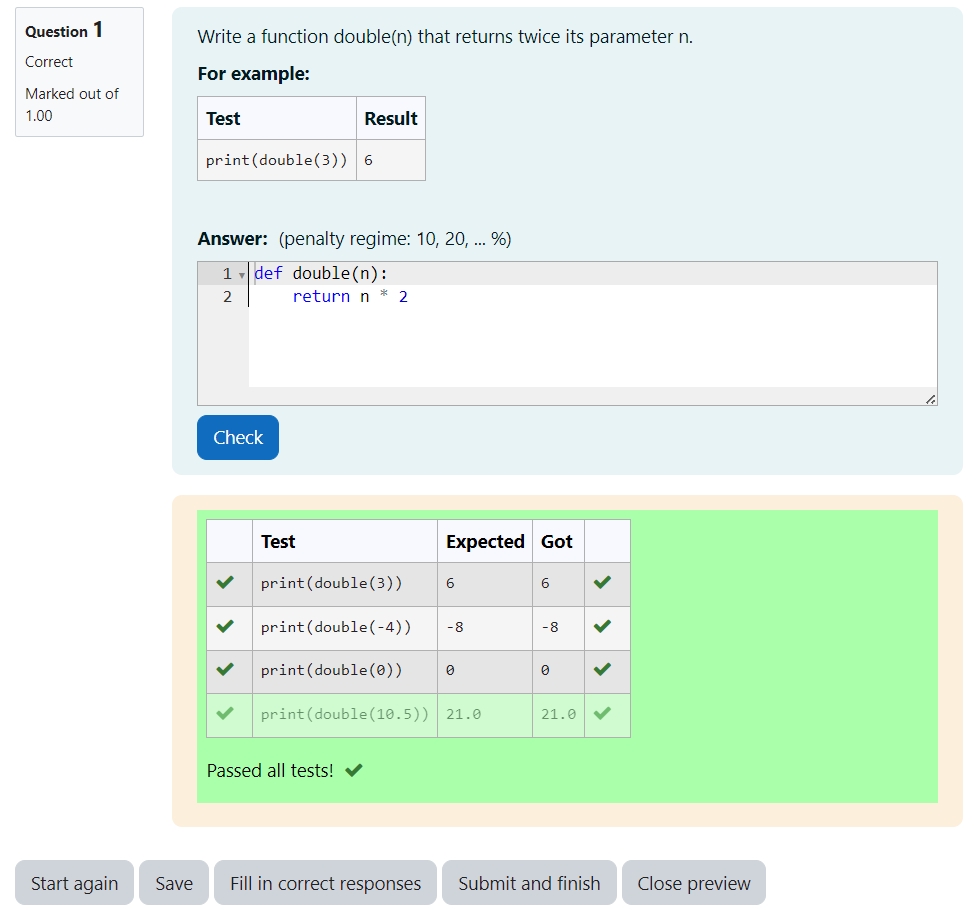 CodeRunner question type - Knowledge Base